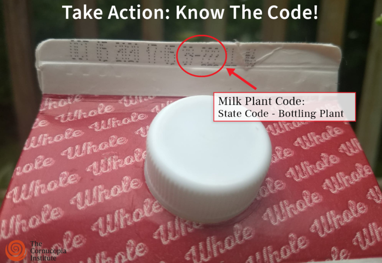 Watch That Milk Plant Code! - Cornucopia Institute