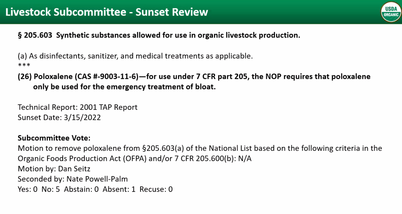 Follow the Fall 2020 National Organic Standards Board Meeting Online ...