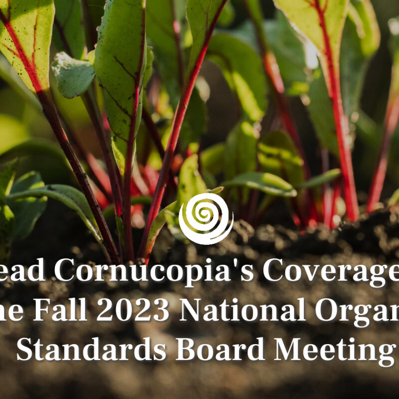 Carol's - Cornucopia Institute